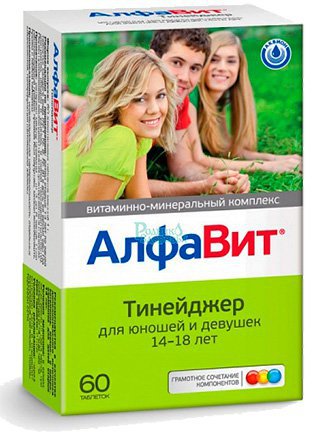 АЛФАВИТ ТИНЕЙДЖЕР: инструкция, отзывы, аналоги, цена в аптеках ...