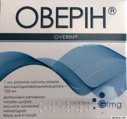 ОВЕРИН: инструкция, отзывы, аналоги, цена в аптеках - Medcentre.com.ua
